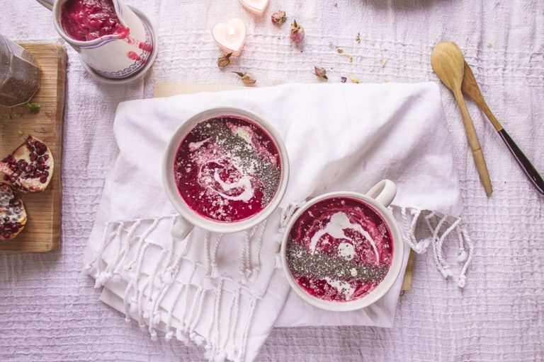 Pink Beet Creamy Soup ♥ perfect for Valentine's Day - Seven Roses